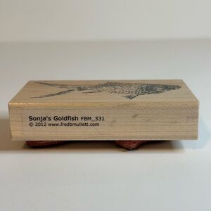 Fred B Mullet | Fish | Sonjas Goldfish Craft Rubber Stamp Fbm33 Fred B ...